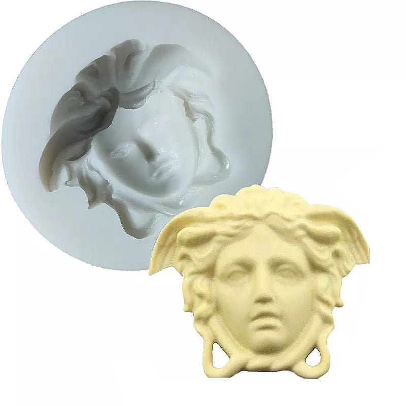 Small Medusa Head Greek Mythology Fondant Epoxy Resin Mold Cake Mold - Etsy