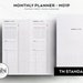 Standard TN Month at a Glance Habit Tracker Monthly Planner Traveler's ...