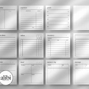 Printable Sticky Notes, Sticky Notes Template, 3 X 3 Printable Planner ...