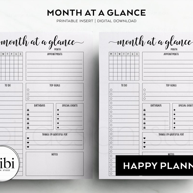 Monthly Planner - Etsy
