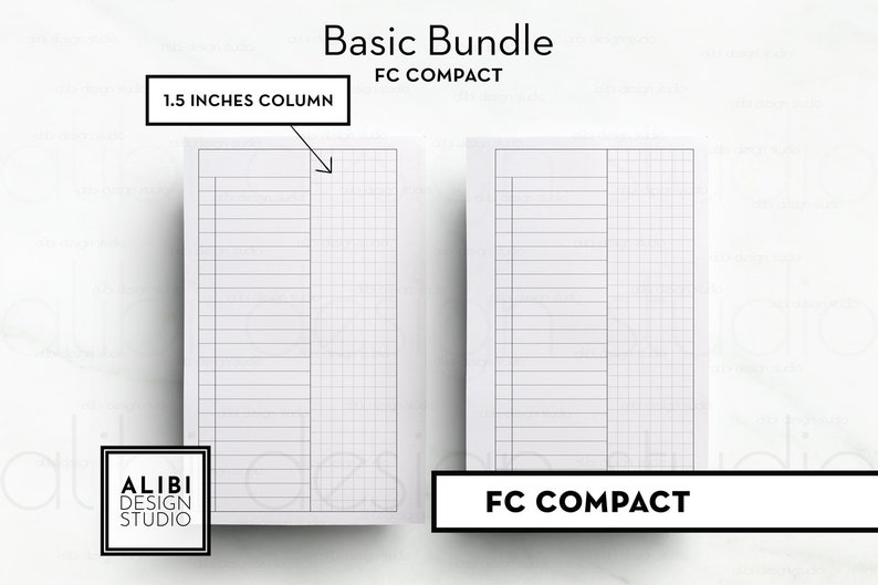 FC Compact Basic Bundle Grid Paper Dot Grid Paper Lined Paper - Etsy