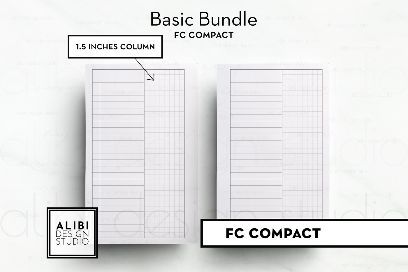 FC Compact Basic Bundle Grid Paper Dot Grid Paper Lined Paper | Etsy