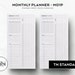 Standard TN Month at a Glance Habit Tracker Monthly Planner Traveler's ...