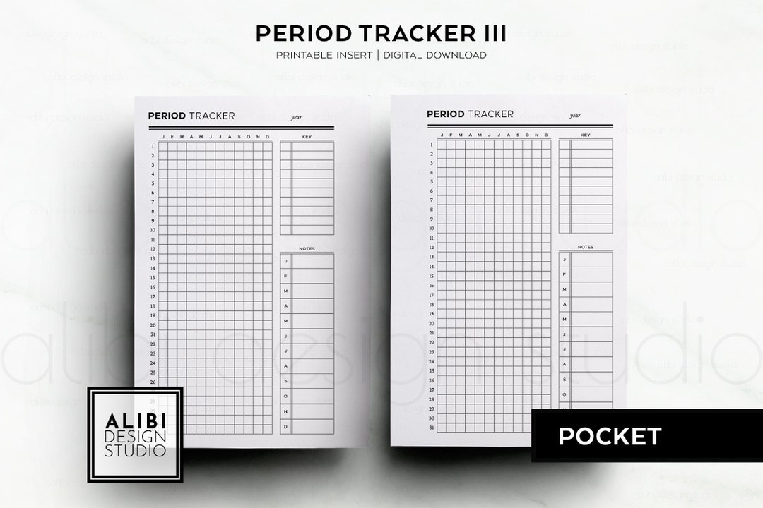 Pocket Period Tracker Menstrual Cycle Period Symptom Ovulation Tracker ...