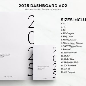 2025 Printable Planner Dashboard - 2025 Printable Digital Download - Etsy