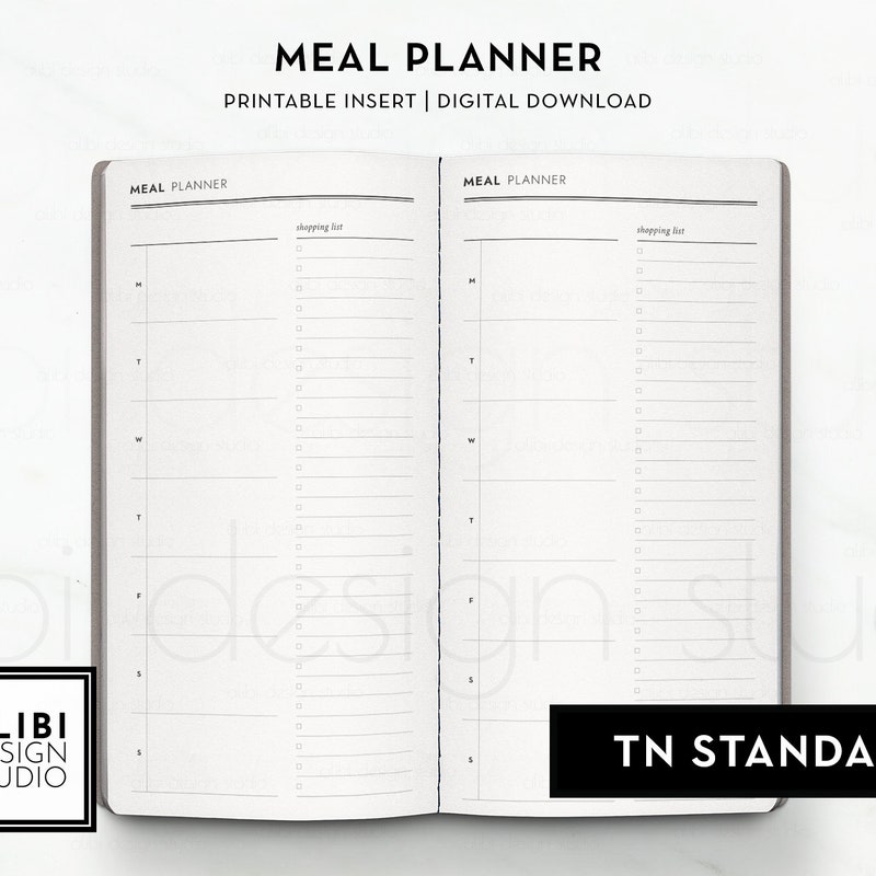 Meal Planner Journal - Etsy