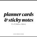 Printable Sticky Notes, Sticky Notes Template, 3 X 3 Printable Planner ...