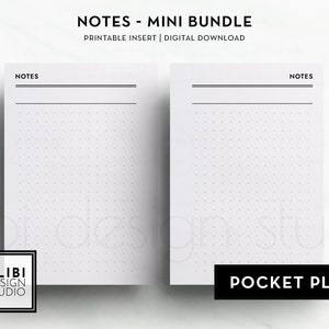 Pocket Plus, Basic Notes Bundle Notes Paper Grid Paper Dot Paper Lined ...