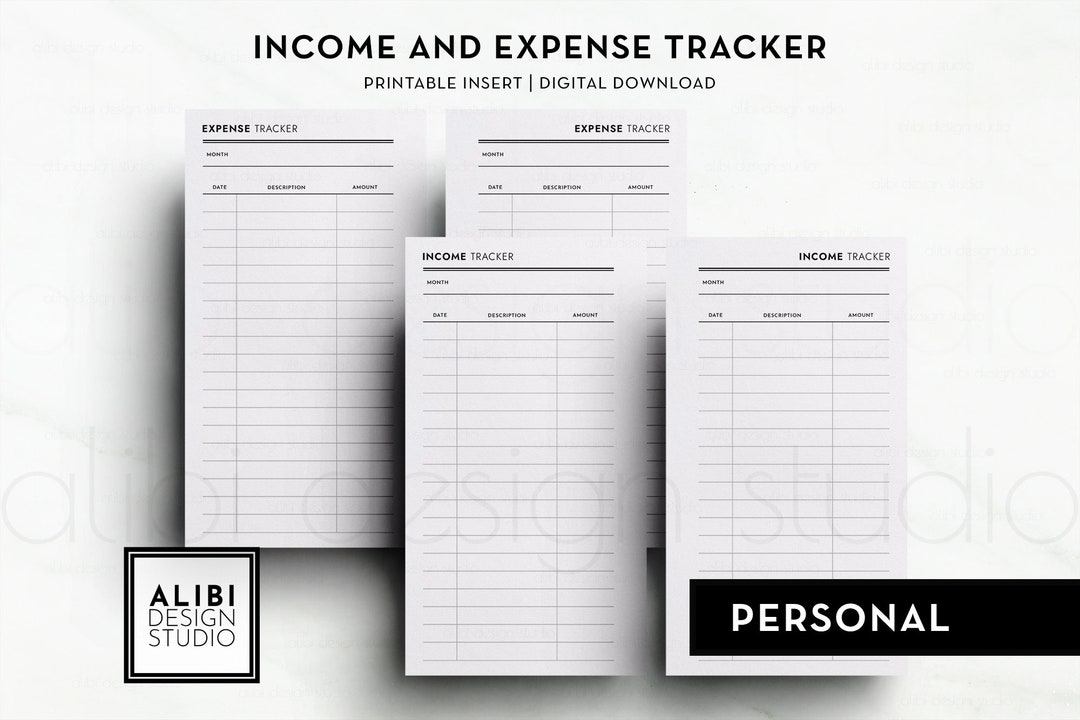 Personal Budget Planner Expense Tracker Income Tracker Financial ...