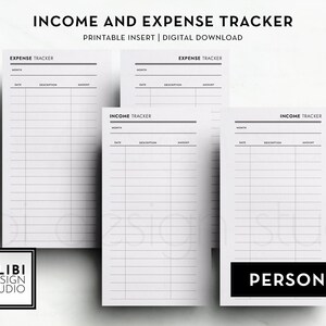 Personal Budget Planner Expense Tracker Income Tracker Financial ...