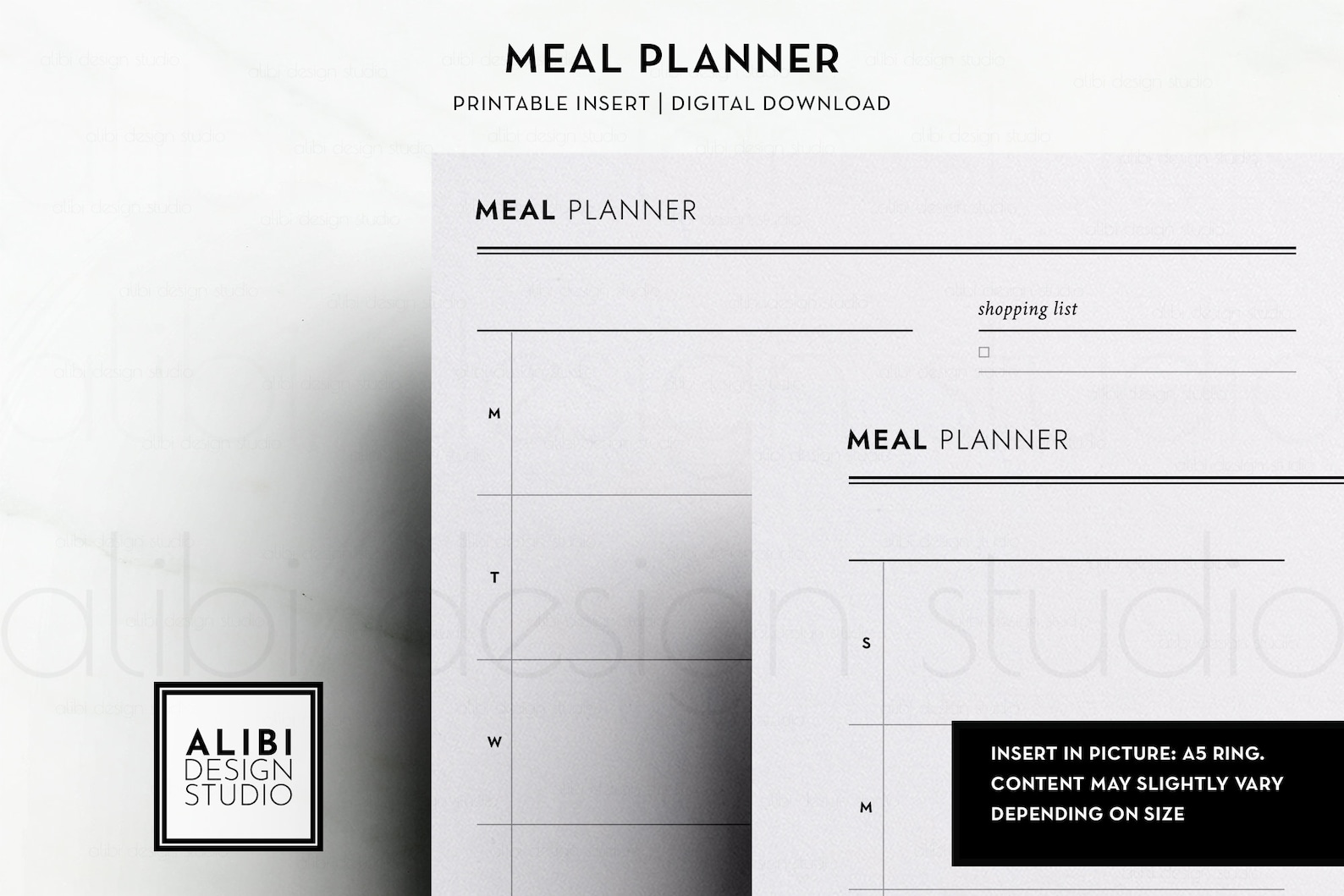 Pocket Plus Meal Planner Food Journal Weekly Planner Wo1p - Etsy