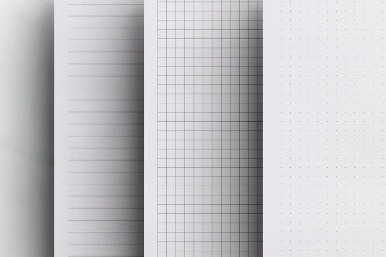 A6 Basic Notes Bundle Notes Paper Grid Paper Dot Paper Lined - Etsy