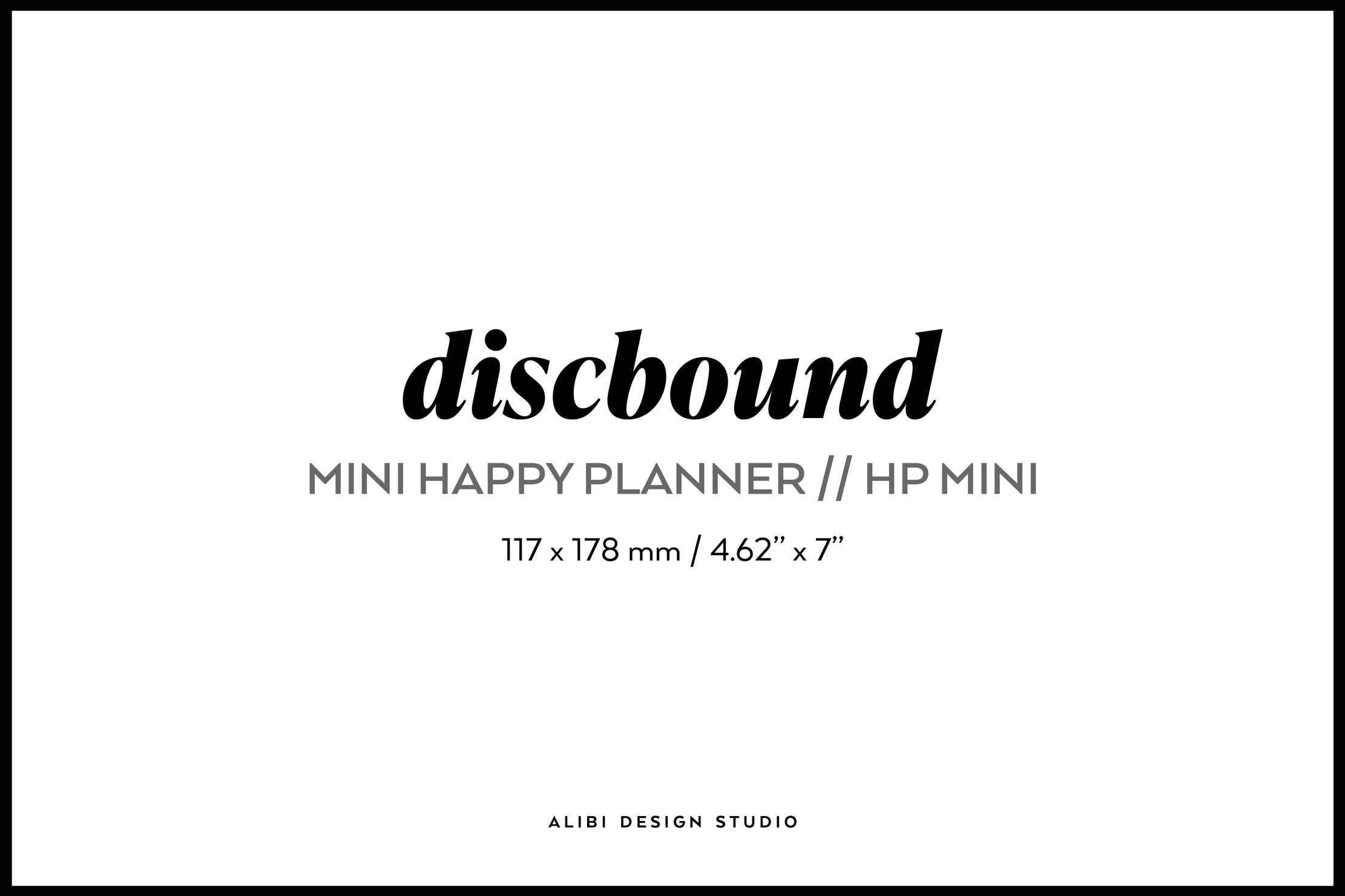 HP MINI Habit Tracker Monthly Planner MINI Happy Planner Printable ...