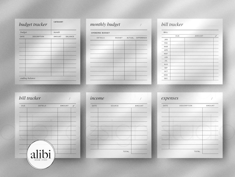 Finance Printable Sticky Notes Printable Planner Cards 12 - Etsy