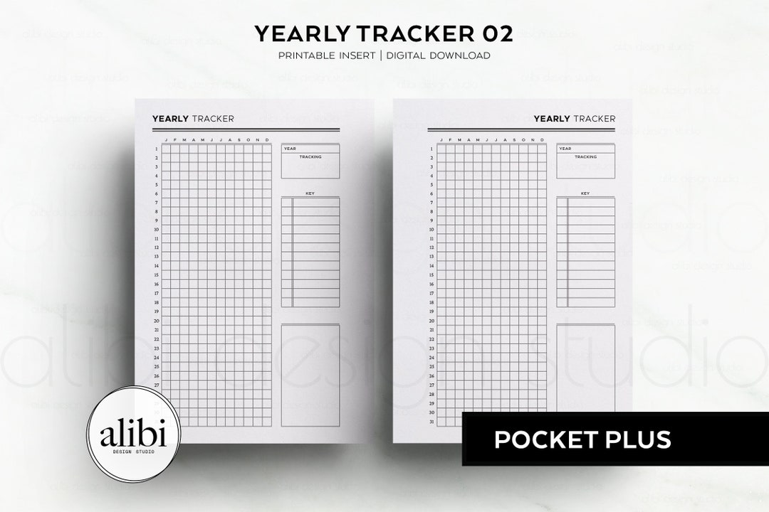 Pocket Plus Year Tracker Habit Tracker Yearly Overview Mood Tracker ...