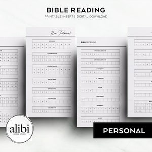 Personal Printable Bible Reading - Bible Study Old and New Testament ...