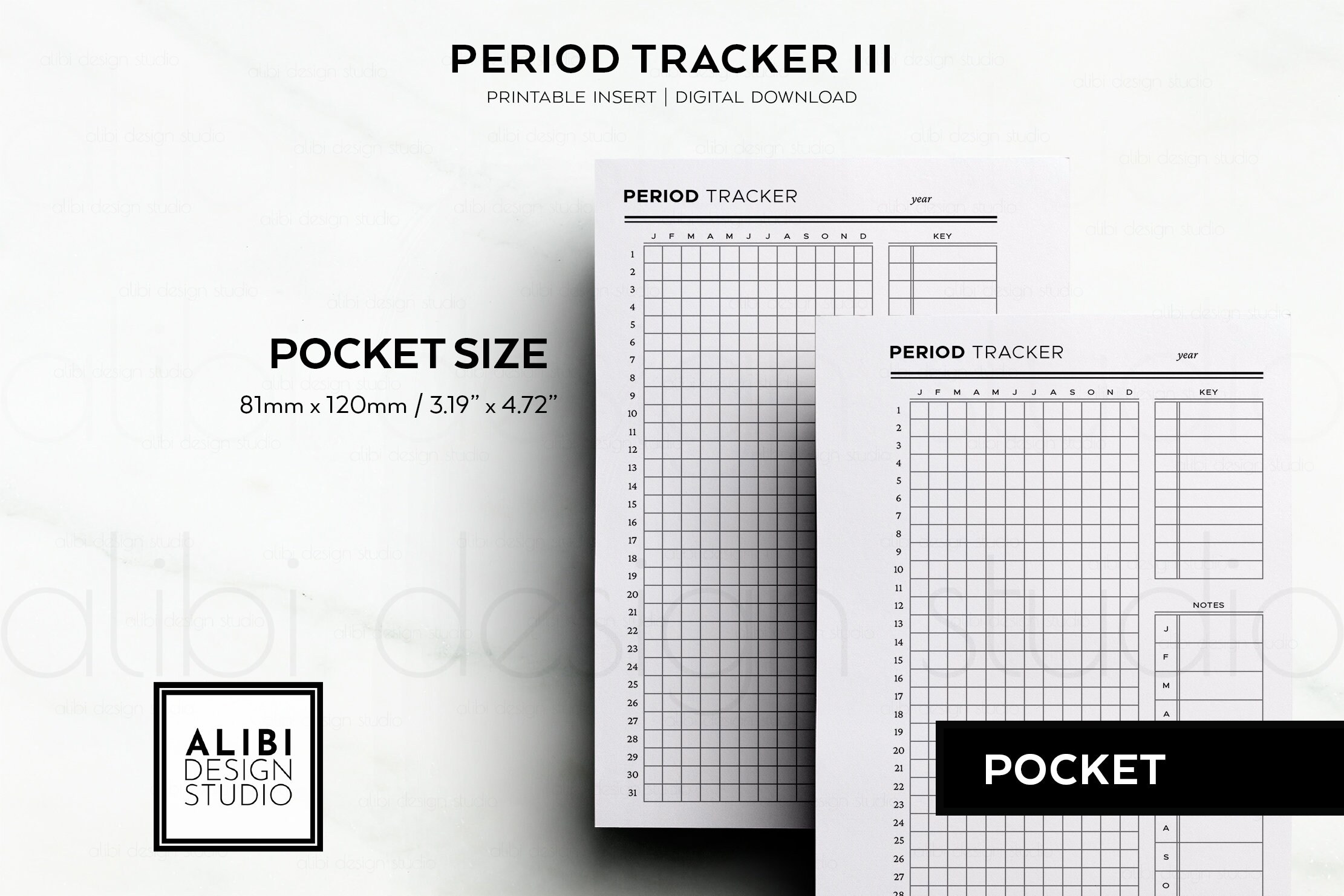 Pocket Period Tracker Menstrual Cycle Period Symptom Ovulation - Etsy