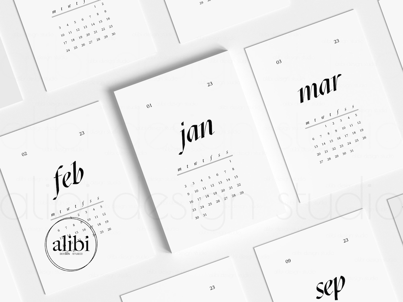 A4 US Letter 2023 Wall Calendar Desk Calendar Yearly Planner - Etsy