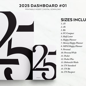 2025 Printable Planner Dashboard - 2025 Printable Digital Download - Etsy