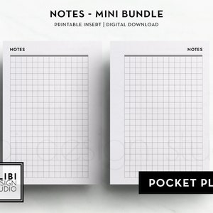 Pocket Plus, Basic Notes Bundle Notes Paper Grid Paper Dot Paper Lined ...