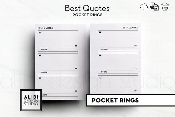 Pocket Best Quotes Inspirational Quotes in Pocket Size | Etsy