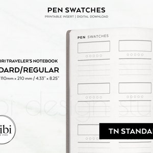 Standard TN Pen Swatches Pen Test Pen Tracker Pen Collection Ink ...