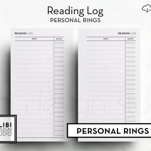 Personal Reading List Book Tracker Personal Printable - Etsy