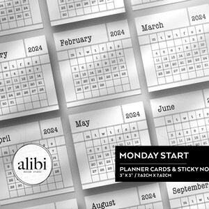 2024 Printable Vintage Typewriter Sticky Notes 2024 Calendar - Etsy