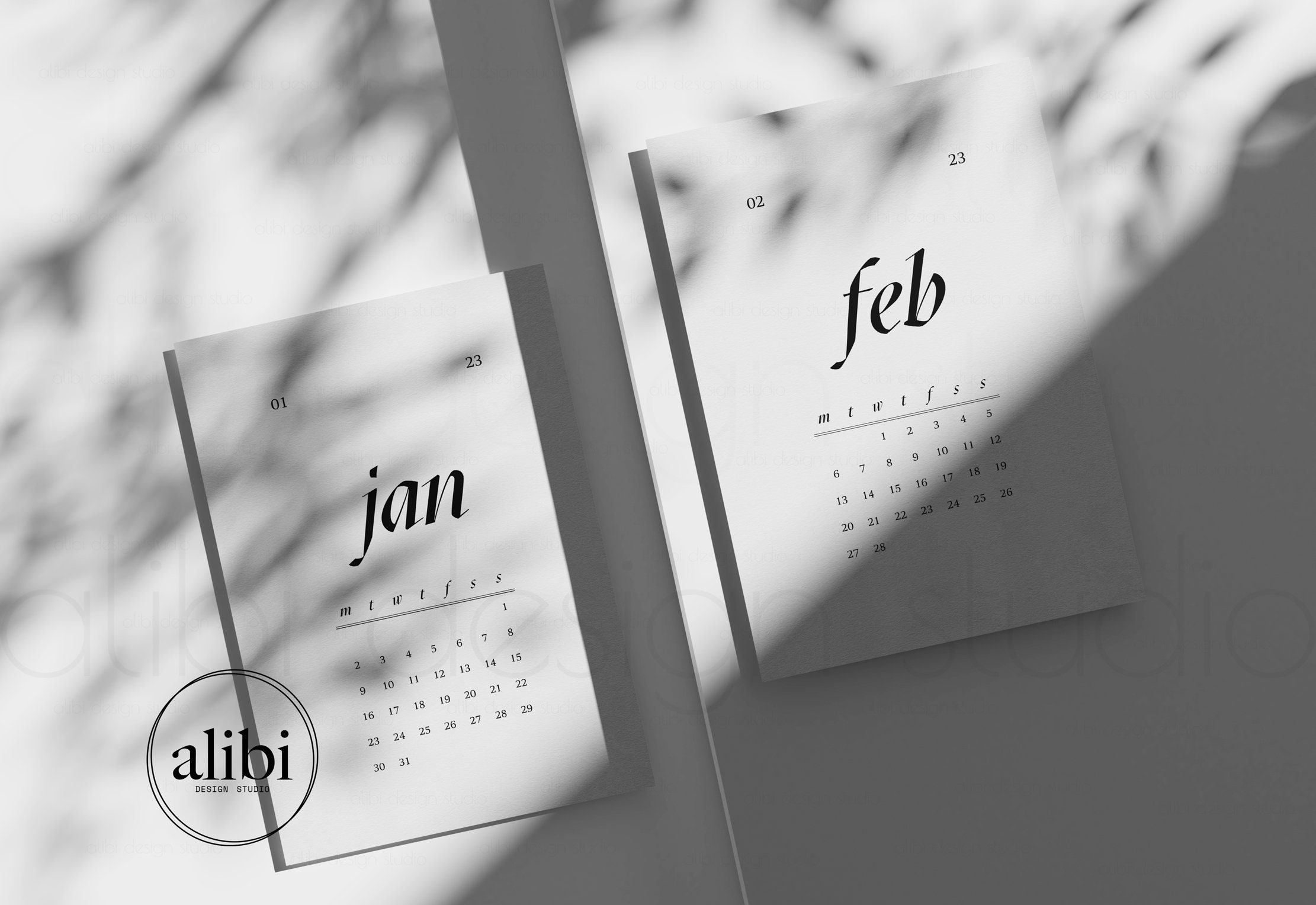 A4 US Letter 2023 Wall Calendar Desk Calendar Yearly Planner - Etsy