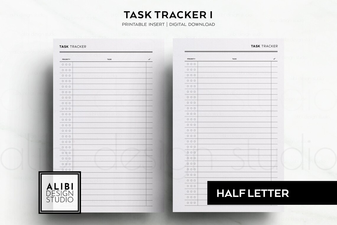 Half Letter Task Tracker Task Triage Project Planner Task | Etsy