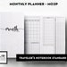 Standard TN Monthly Planner Month at a Glance Month on Two - Etsy