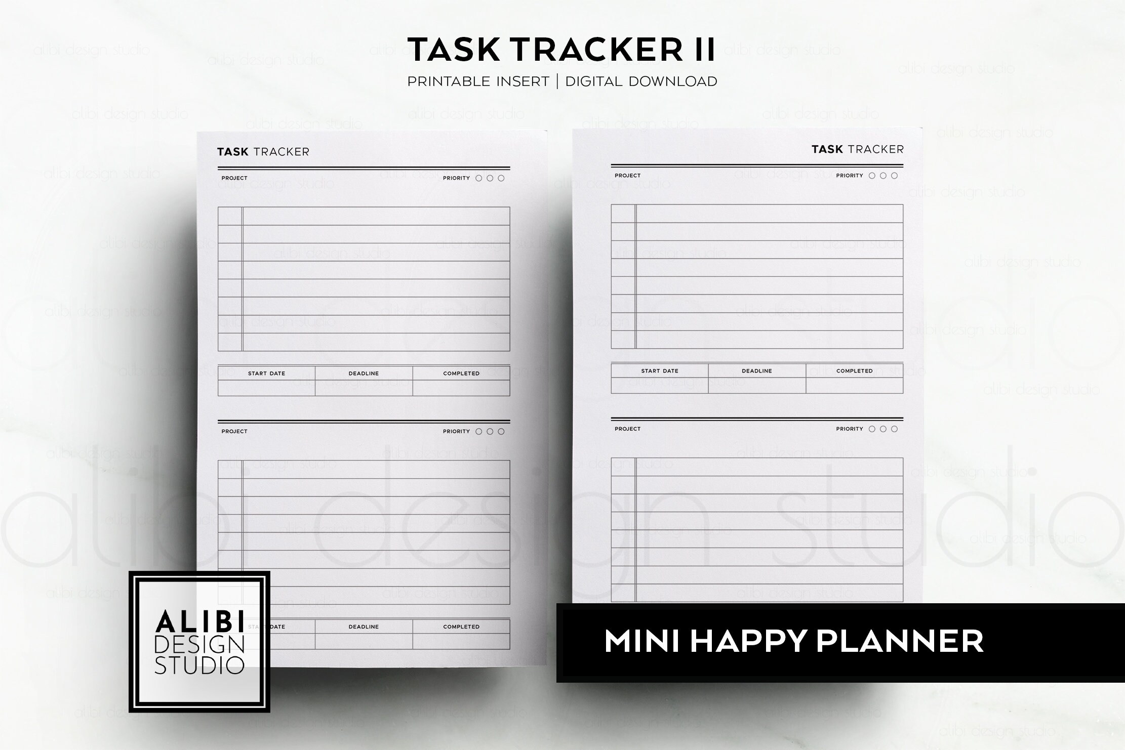 HP MINI Task Tracker Project Planner Work Planner Student - Etsy
