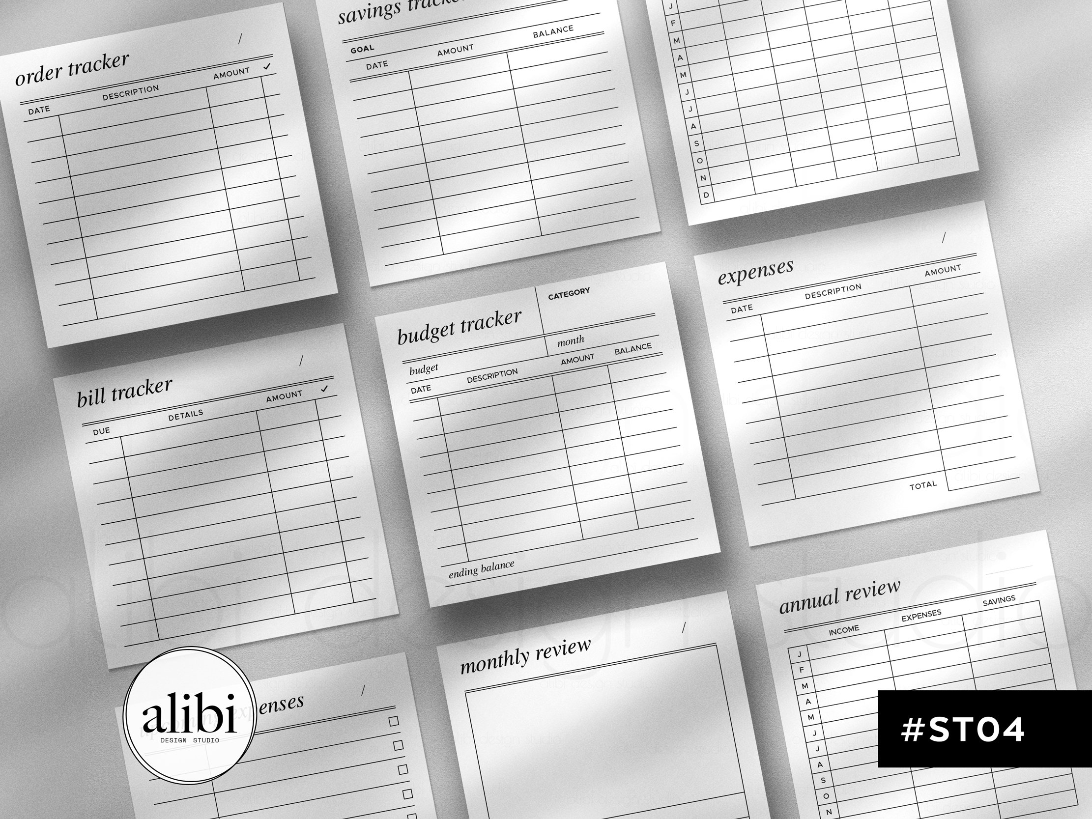 Finance Printable Sticky Notes, Printable Planner Cards - 12 Designs ...