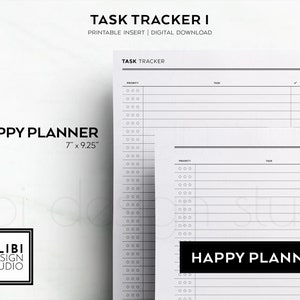 Happy Planner Task Tracker Task Triage Project Planner Task Management ...