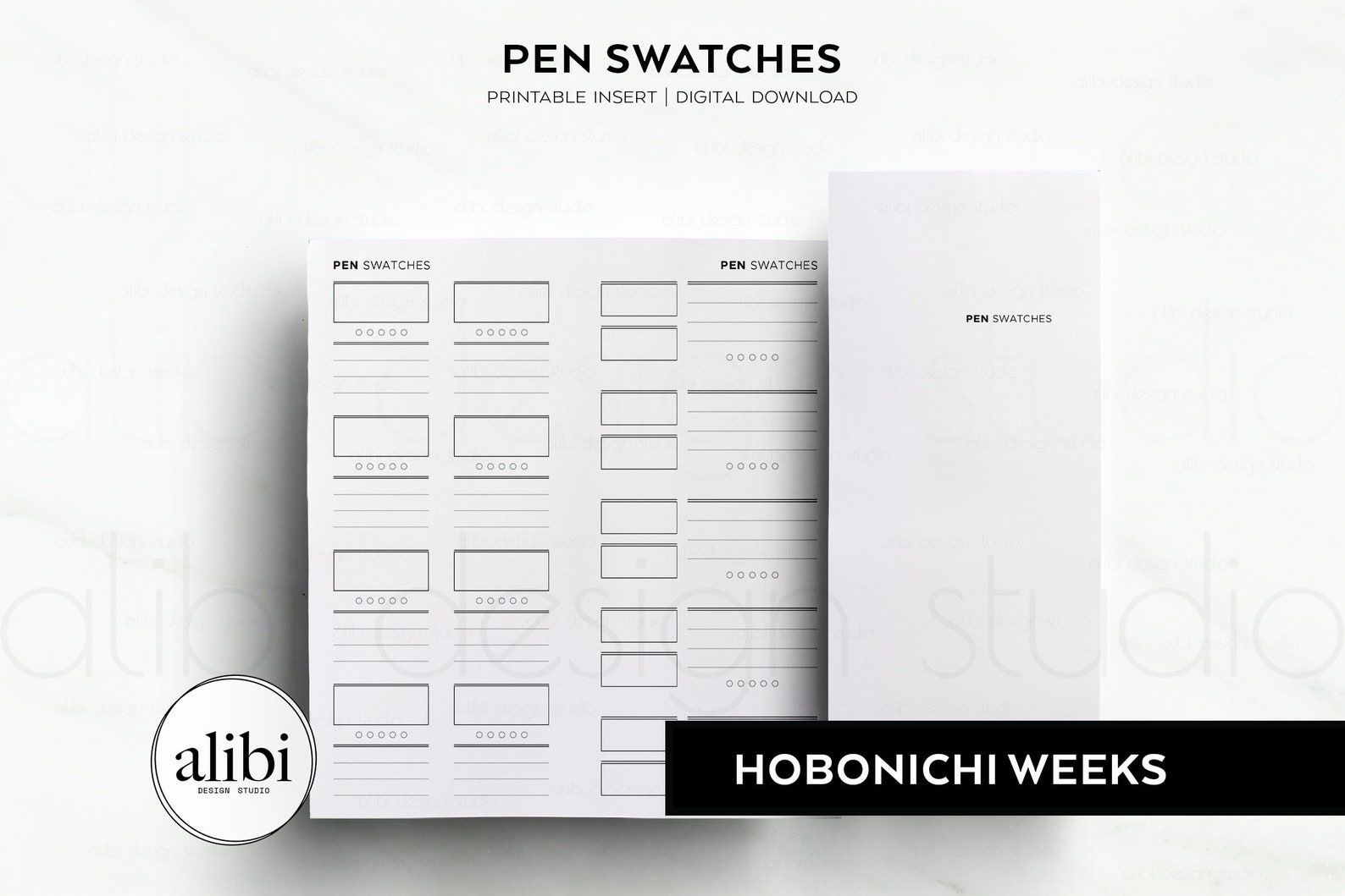 Hobonichi Weeks Pen Swatches Pen Test Pen Tracker Pen Collection Ink ...
