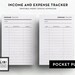 Pocket Plus Budget Planner Expense Tracker Income Tracker, Bill Tracker ...