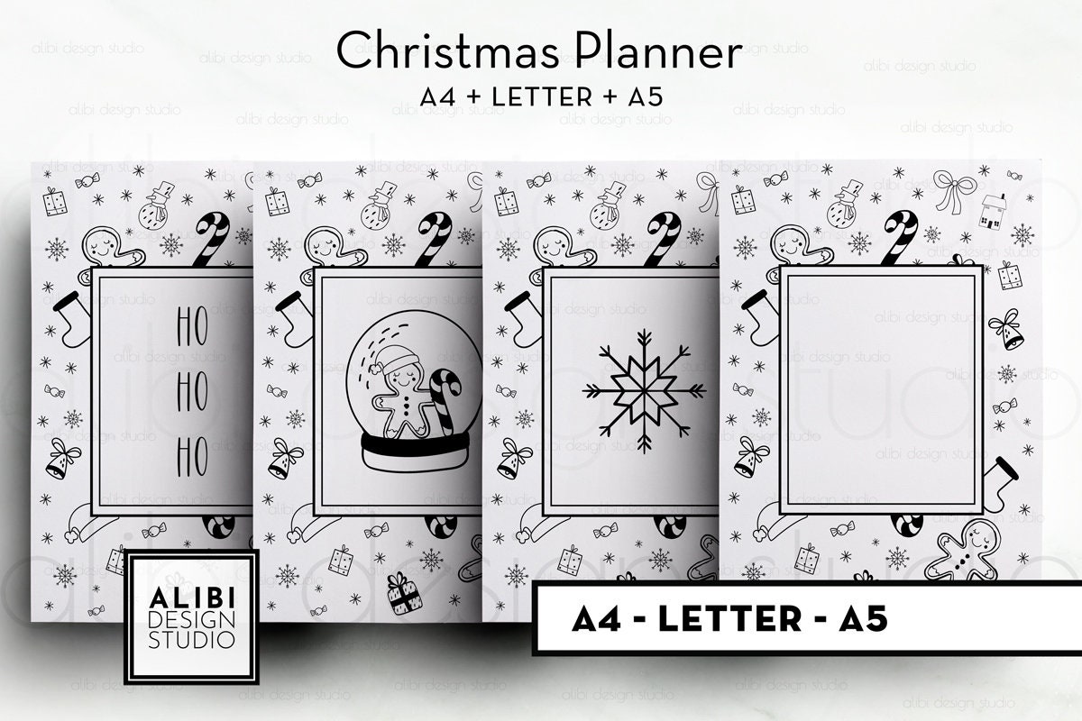 Christmas Planner A5 A4 Letter Christmas List Gift List | Etsy