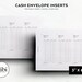 Cash Envelope Inserts Printable PDF Money Tracker Budget Planner Cash ...