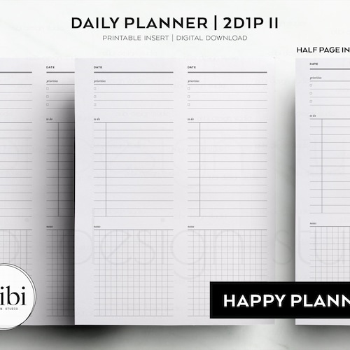 Editable Happy Planner Classic to Do List Bundle Editable HP - Etsy