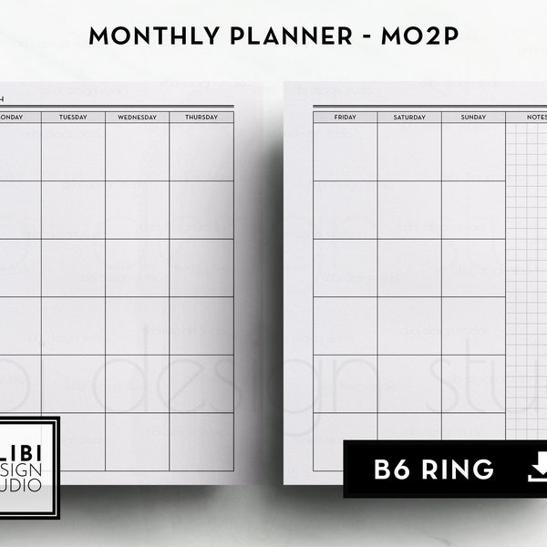 Two Page Calendar - Etsy