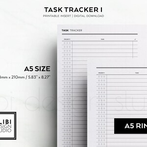 A5 Task Tracker Task Triage Project Planner Task Management ...