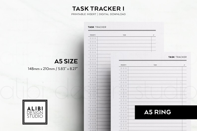 A5 Task Tracker Task Triage Project Planner Task Management - Etsy