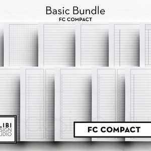 FC Compact Basic Bundle Grid Paper Dot Grid Paper Lined Paper Notes ...