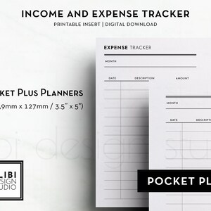 Pocket Plus Budget Planner Expense Tracker Income Tracker, Bill Tracker ...