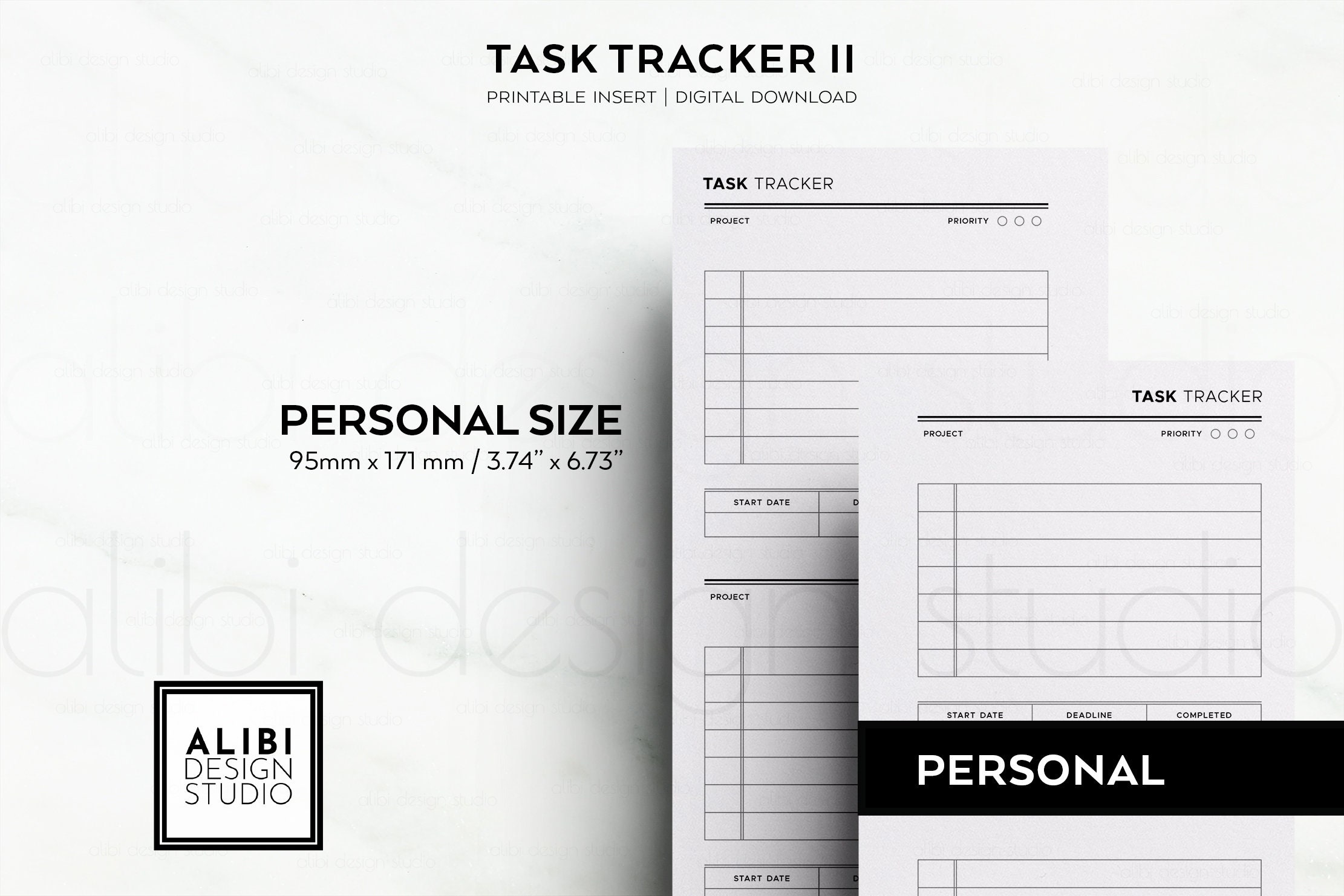 Personal Task Tracker Project Planner Work Planner Student - Etsy