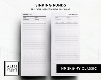 HP Half Sheet Savings Tracker - Etsy