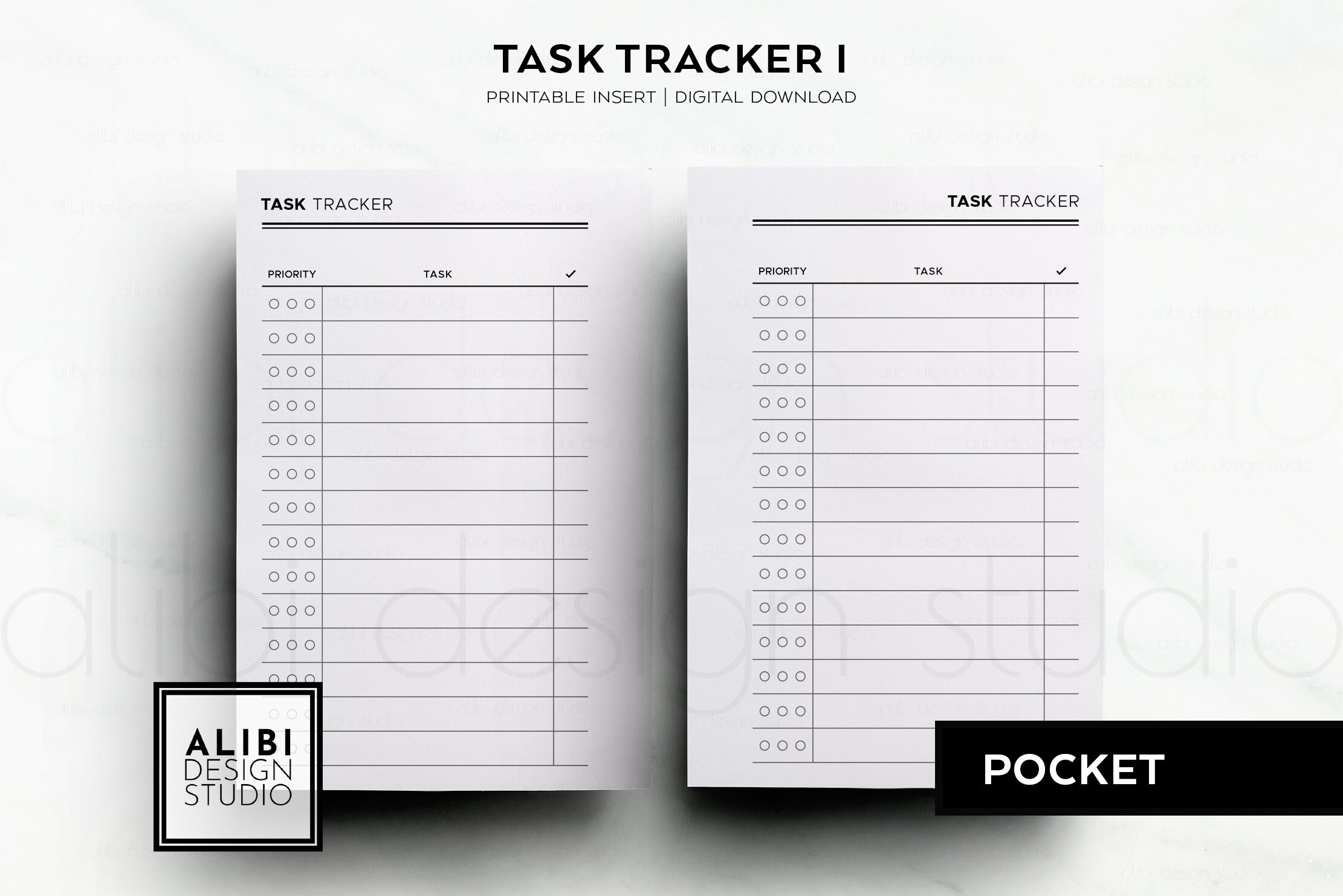 Pocket Task Tracker Task Triage Project Planner Task - Etsy