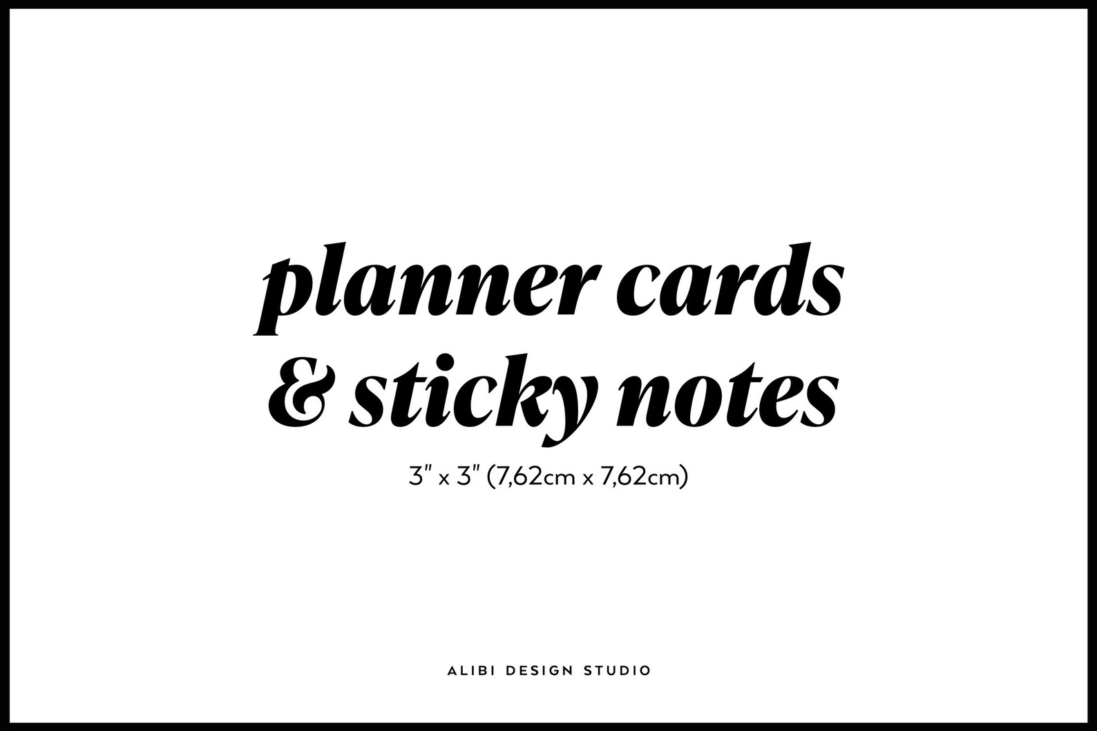 Printable Sticky Notes Printable Planner Cards 24 Designs - Etsy