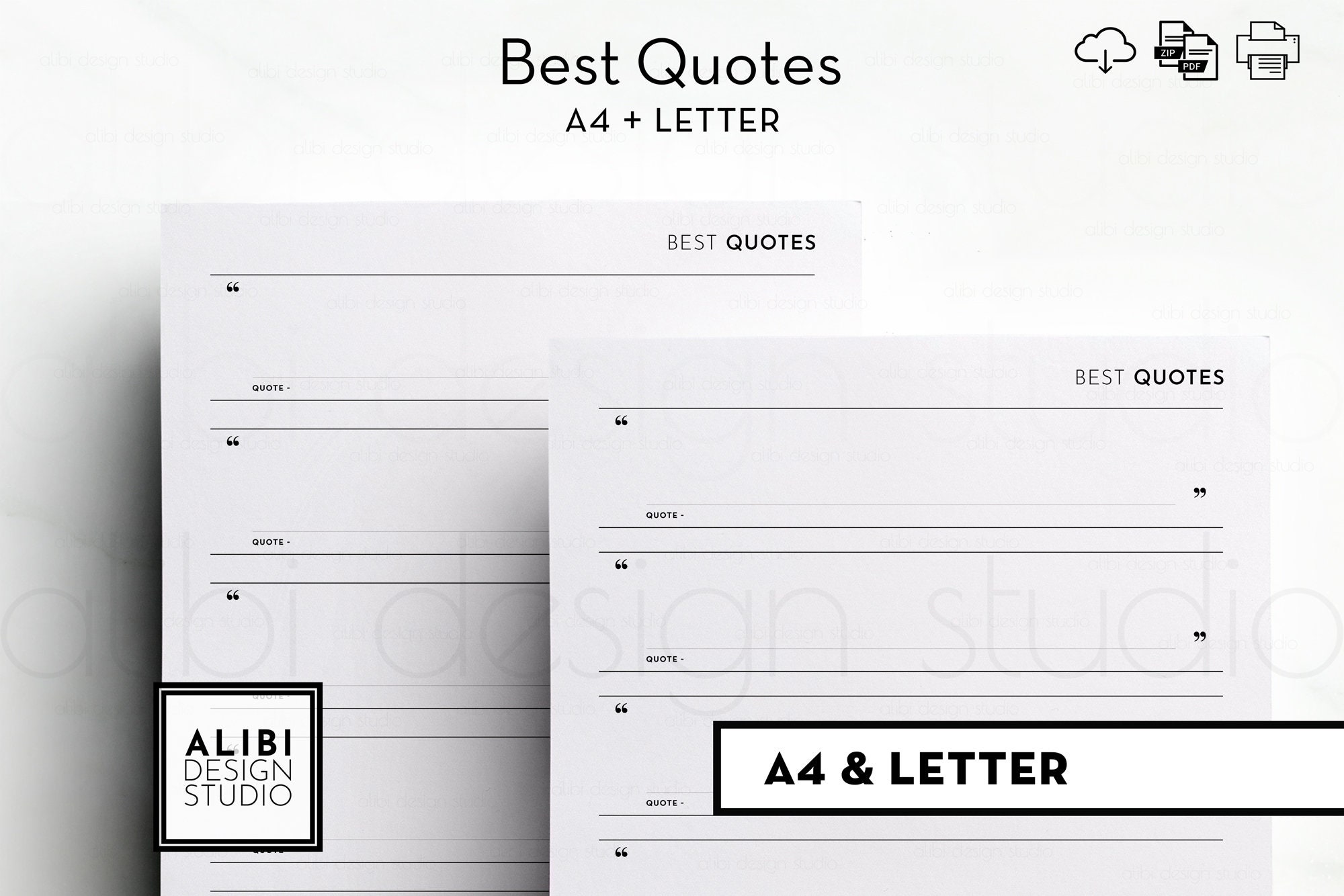 A4 Letter Size Printable Best Quotes Inspirational Quotes - Etsy