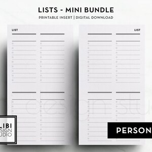 Personal, List to Do List Wishlist Grocery List Task List Get It Done ...